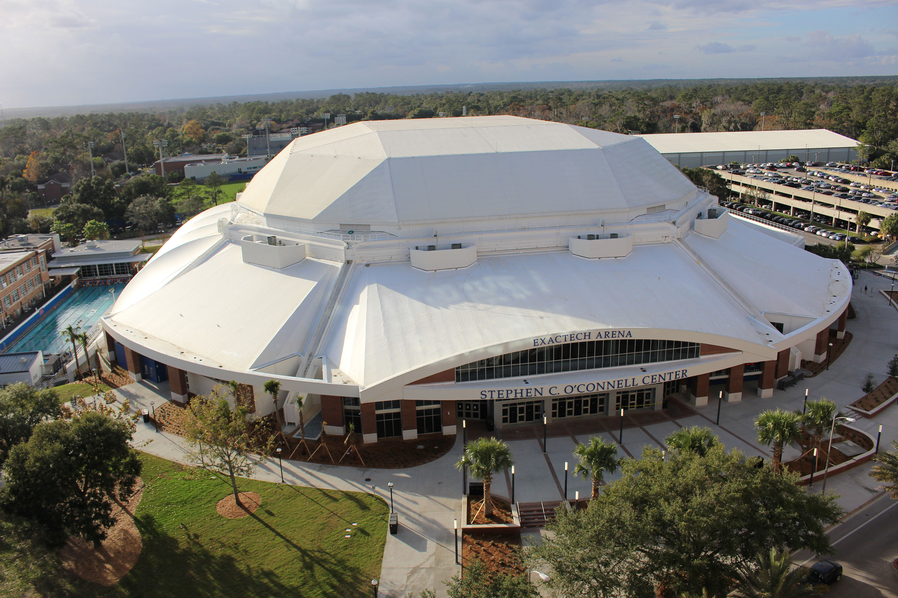 O’Connell Center Exterior Gate 1 Aerial – Stephen C. O'Connell Center O’Connell Center Exterior Gate 1 Aerial – Stephen C. O'Connell Center