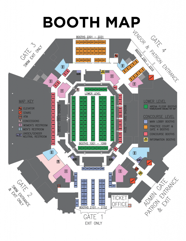 Craft Festival Booth Map – Stephen C. O'Connell Center